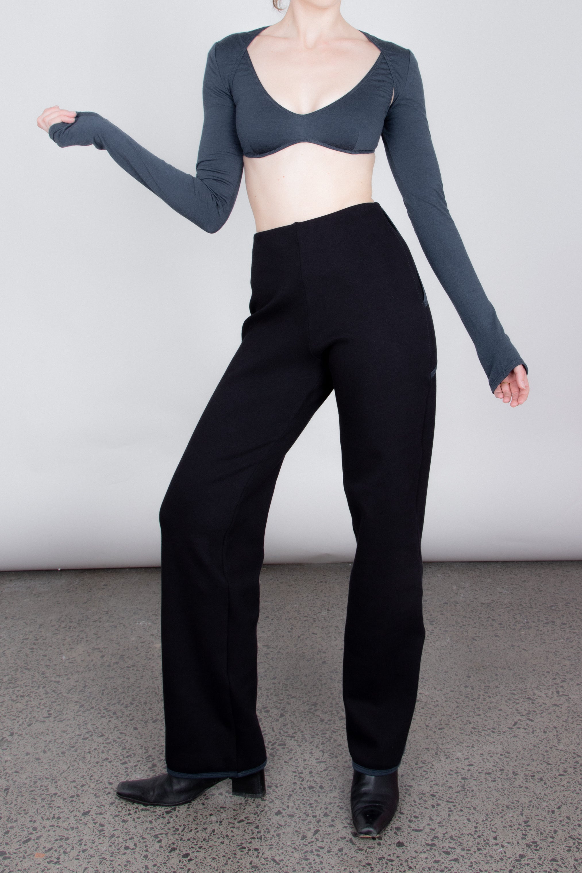 Babs Pant - Denim on Black (PO) – RACHEL MILLS